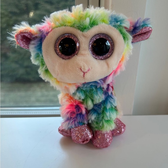 Ty | Toys | Nwt Daffodil Rainbow Lamb 6 Inch Ty Beanie Boo | Poshmark